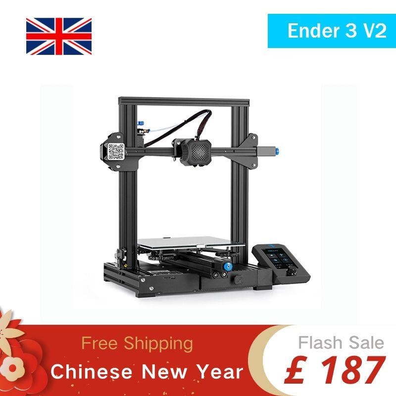 Ender 3 V2 3D Printer, 2KG PLA Filament | Free Shipping Creality-UK