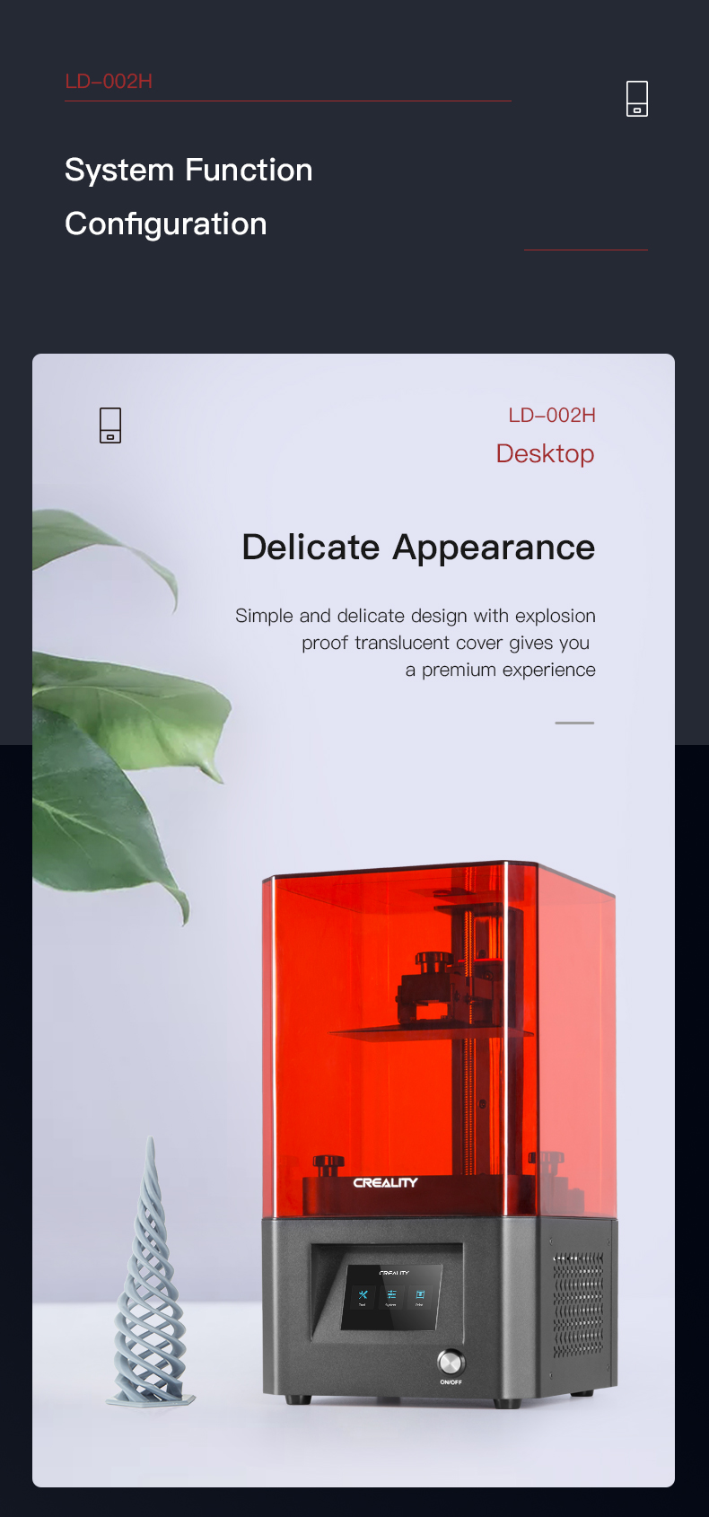 LD-002H UK| Ld-002h 3D printer |`Creality LD 3D Printer UK